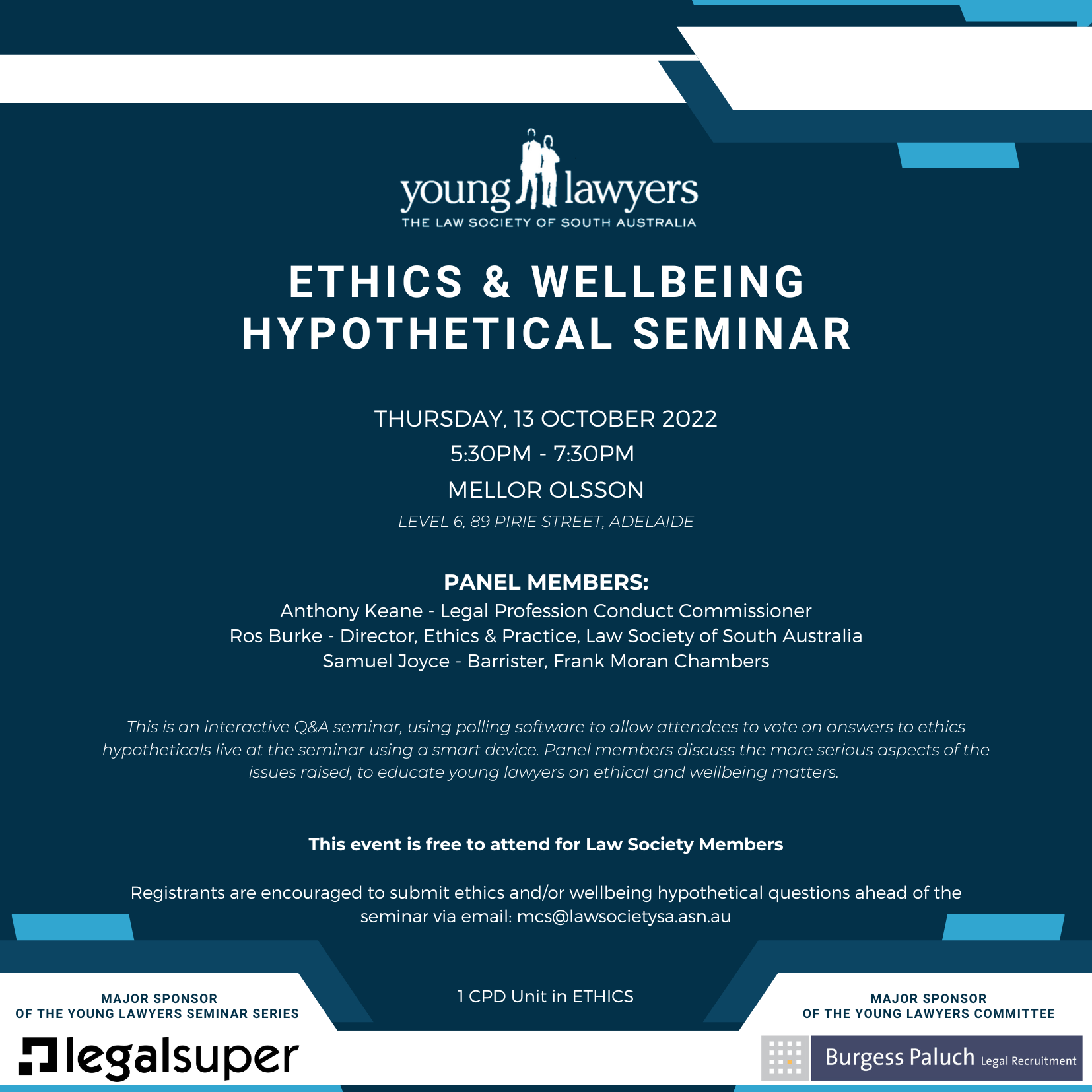 Young Lawyers Ethics & Wellbeing Hypothetical Seminar